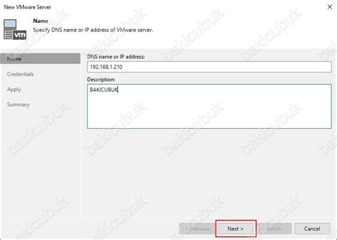 Veeam Backup And Replication 12 Vmware Vsphere Host Ekleme Baki Çubuk