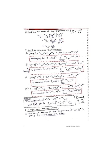 Solution Binomial Theorem For Jee Mains And Advanced Studypool