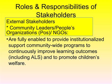 137018582 Session 4 Roles And Responsibilities Of Stakeholdersppt