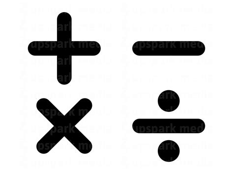 Rounded Math Symbols SVG Rounded Math Symbols PNG Rounded Math Symbols Printable Rounded Math