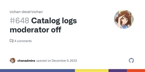 Catalog Logs Moderator Off Issue Vichan Devel Vichan GitHub