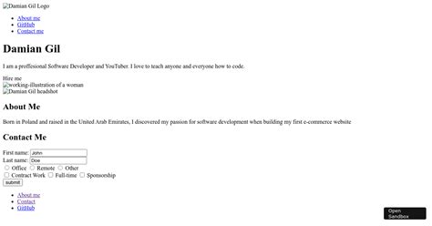 static codesandbox
