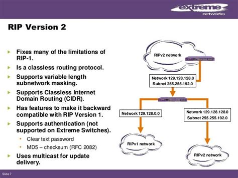 rip routing information protocol extreme networks