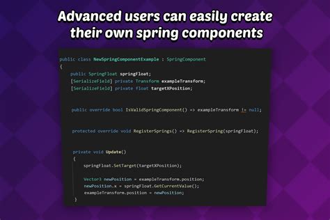 All In 1 Springs Toolkit Utilities Tools Unity Assets Codeintra