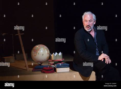 Actor Simon Callow Performing In The One Man Play Being Shakespeare