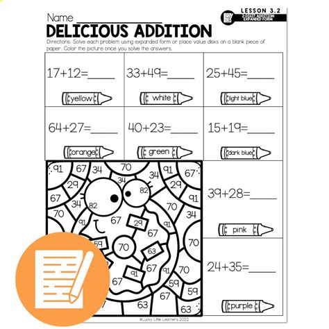 Lucky To Learn Math 2 Digit Addition With Expanded Form Lesson 32