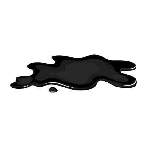 Premium Vector Spill Of Black Oil Puddle Industry Stain Ink Drop Of