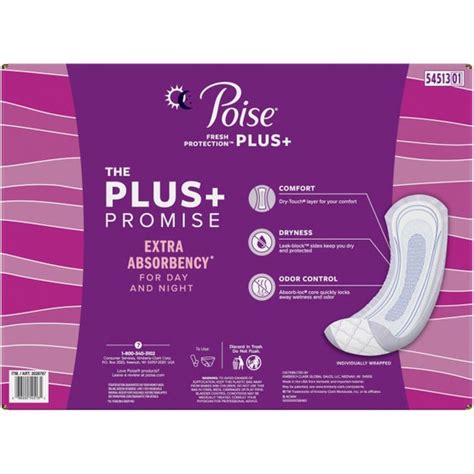 Poise Plus Incontinence Long Pads Ultimate Absorbency 108 Ct Costco