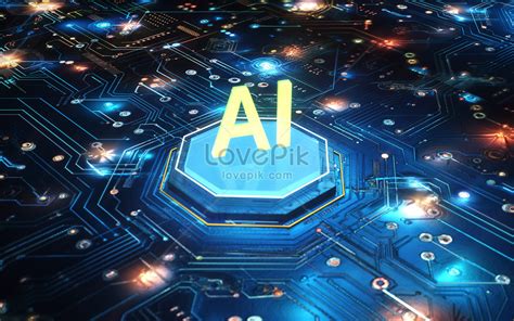 인공지능 Ai 기술 회로 배경 사진 및 창의적인 일러스트 무료 다운로드 Lovepik