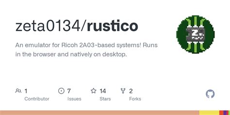 GitHub Zeta0134 Rustico An Emulator For Ricoh 2A03 Based Systems Runs In The Browser And
