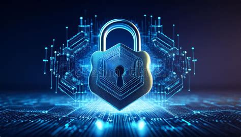 Unlocking Digital Secrets Futuristic Abstract Illustration Of Privacy