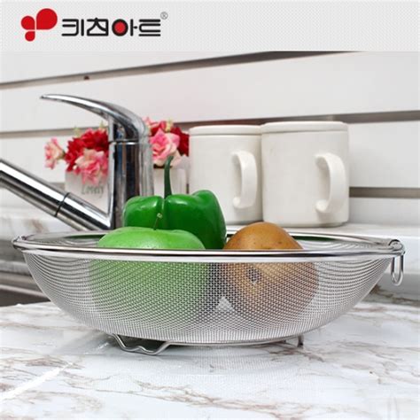 키친아트 스텐레스 야채바구니 채반 26cm 에누리 가격비교