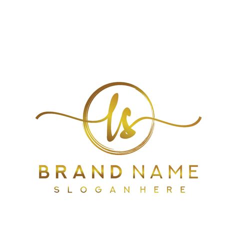 Initial LS Beauty Monogram And Elegant Logo Design Handwriting Logo Of Initial Signature
