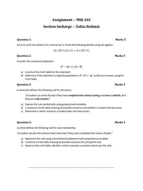 Assignment Mth 202 Fall 25 Section Incharge Zakia Pdf