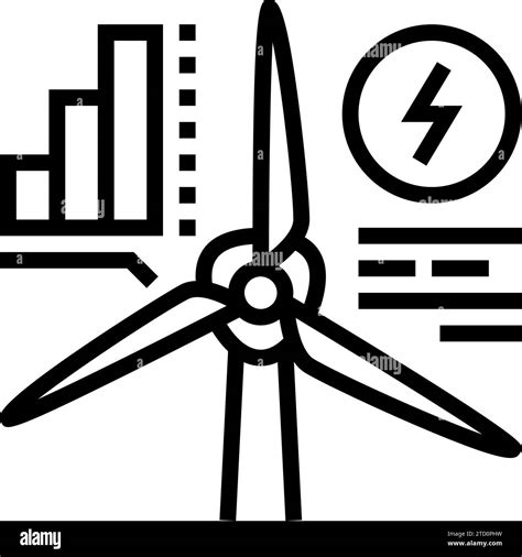 Energy Efficiency Wind Turbine Line Icon Vector Illustration Stock Vector Image And Art Alamy