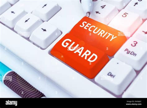Text Showing Inspiration Security Guard Word For Tools Used To Manage