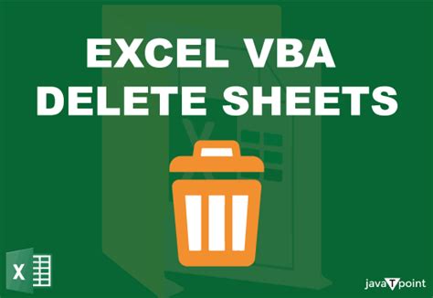 Vba Delete Sheet In Microsoft Excel Tpoint Tech