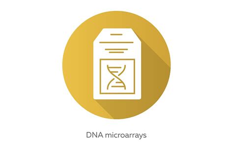 Dna Microarray Yellow Icon Icons ~ Creative Market