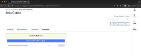 Guide To Download And Avail Support For Snapcenter On Anf Netapp