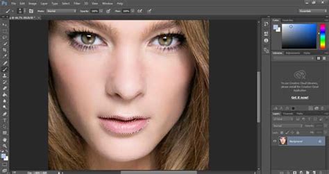 آموزش روتوش عکس در فتوشاپ کک و مک، رنگ لب، گونه و چشم ستاره