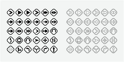 Arrows Collection Cursors Set Of Black Arrows Vectors 17351930 Vector