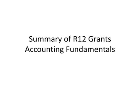 Oracle Grants Accounting 17 Ppt