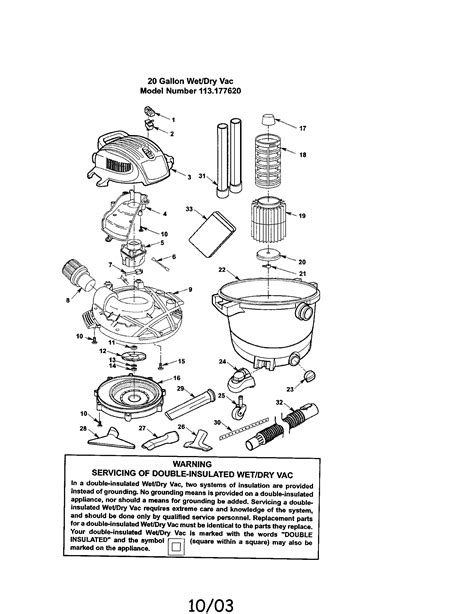 Page 8 Official Craftsman 113177630 Wetdry Vacuum Parts Sears