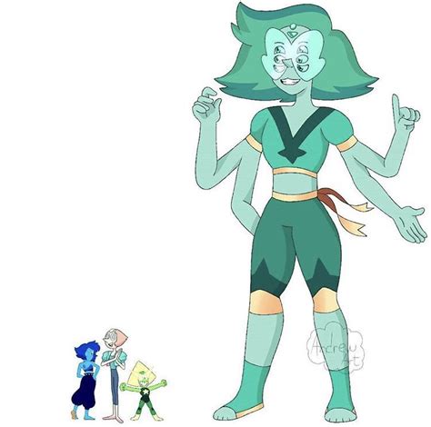 Pearl Lapis Lazuli And Peridot Phosphophyllite Steven Universe Diamond Steven Universe Fan