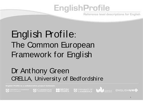 Pdf The Common European Framework For English · The Common European Framework For English