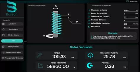 Planilha De Cálculo Em Excel Vba Para Acionamentos Mecânicos à venda em Itatiba São Paulo por