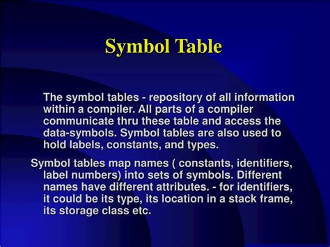 Ppt Attribute Grammar Examples And Symbol Tables Powerpoint