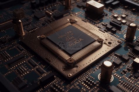 与pcb上的其他芯片集成的fpga图片素材 正版创意图片600117553 摄图网