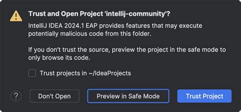 Project Security IntelliJ IDEA Documentation