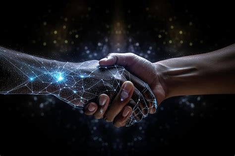 Premium Photo Trust And Collaboration In A Virtual Handshake