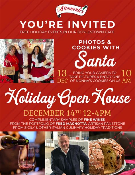 Altomontes Youre Invited Join Us For These Two Free Holiday Events