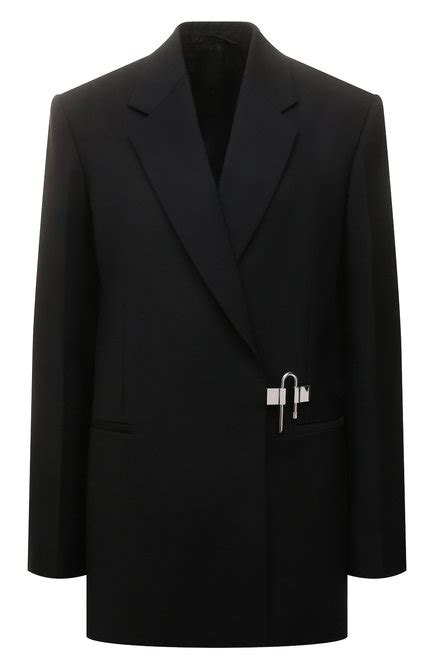 Женский черный шерстяной жакет Givenchy купить в интернет магазине ЦУМ арт Bw30d713qb