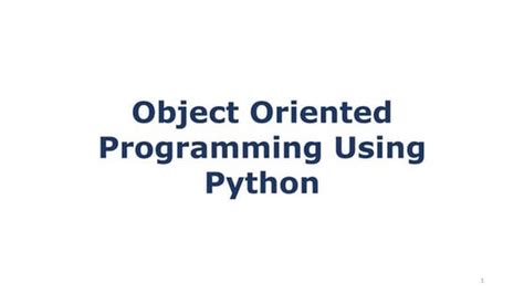 Inheritance Ppt Of Pythonpptx And Python Inheritance Ppt Pptx