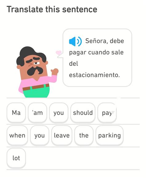 Unexpected Translation Maam Is Only A Single Unit Of Meaning R
