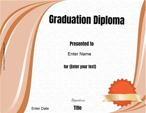 Free Customizable And Printable Diploma Template