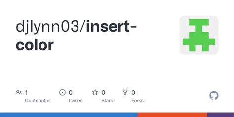 Github Djlynn03insert Color