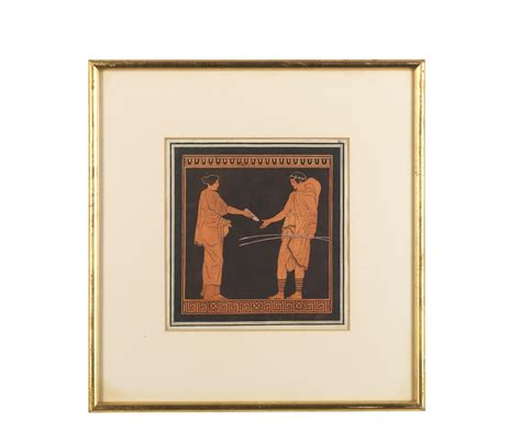 Pierre Francois Hugues Depicting Classical Figural Subjects From