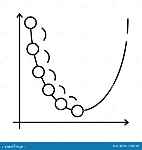 Gradient Descent Icon Vector Illustration 359807270