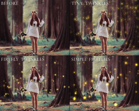 Firefly Bokeh Bokeh Fireflies Overlay Overlays Green Etsy