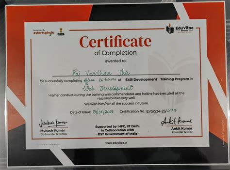 Startupindia Webdevelopment Skilldevelopment Continuouslearning