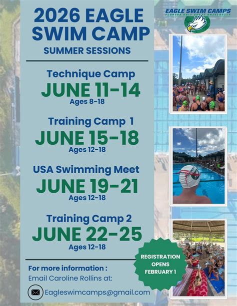 2026 Eagle Swim Summer Camps Florida Gulf Coast University Sign Up