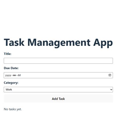 Task Management App A Tool That Allows Users To Add View And Delete Tasks