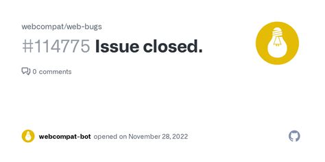 Issue Closed Issue 114775 Webcompat Web Bugs GitHub