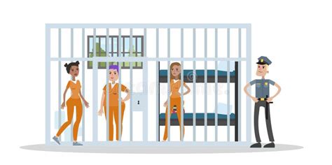 Female Prison Interior Stock Vector Illustration Of Convict 115033938