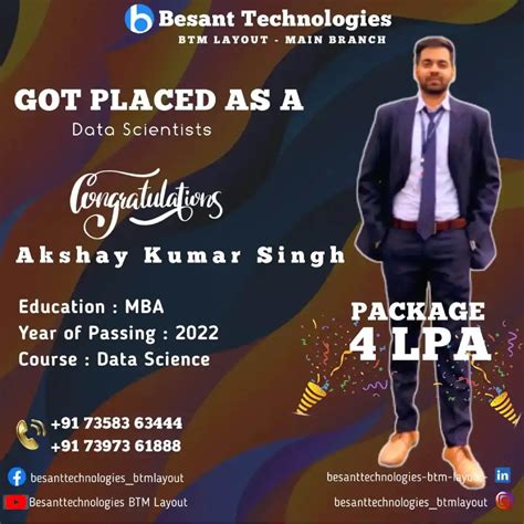 Best Software Training Institute In BTM Layout Trusted By M Students Besant Technologies