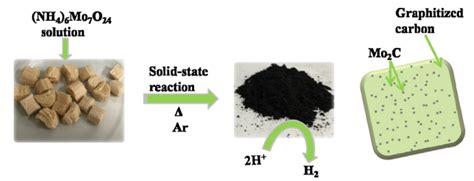 schematic diagram of the preparation of biomass based mo2c c